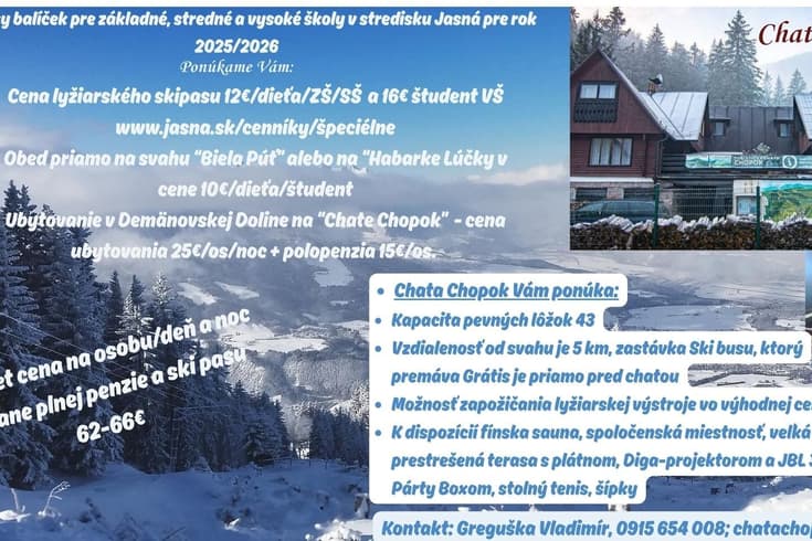 Ubytovanie Jasná